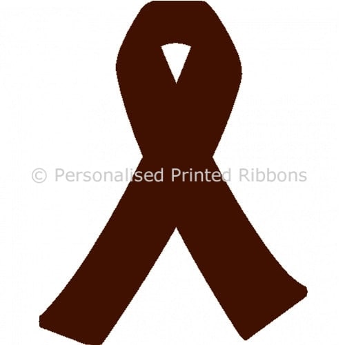 Brown Ready to Wear Charity Awareness Ribbons - Quick Delivery