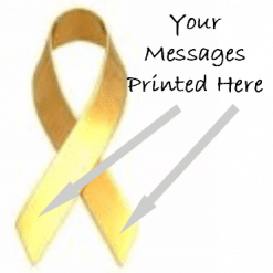 Printed charity ribbons for fundraising, remembrance or awareness ...