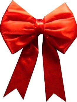 Extra Wide Red Ribbon for Cutting, 1 Foot Wide / 290mm