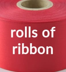 Personalised Printed Ribbons, Car Bows & Big Scissors in the UK