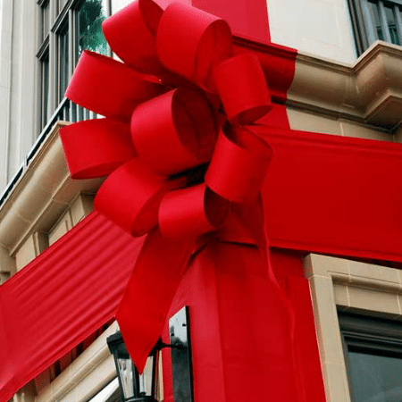 Grand Openings Ceremony Ribbon Cutting, Big Scissors, Bows