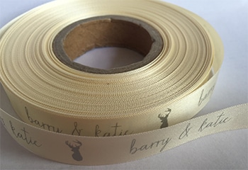 Wide Printed Ribbon For Grand Openings - Next Day Delivery